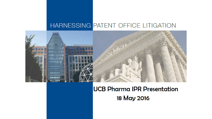 UCB Pharma IPR Presentation by Matthew Cutler UCB Pharma IPR Presentation by Matthew Cutler