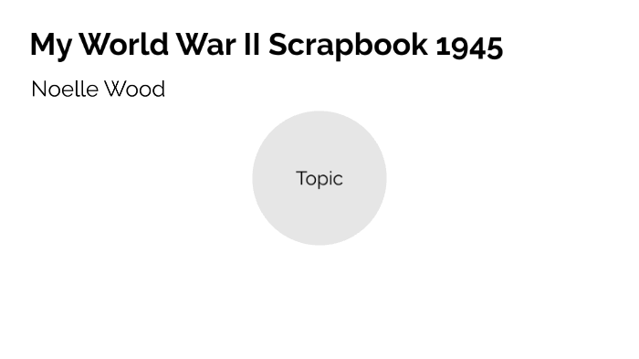 World War II Scrapbook Project by Noelle Wood on Prezi