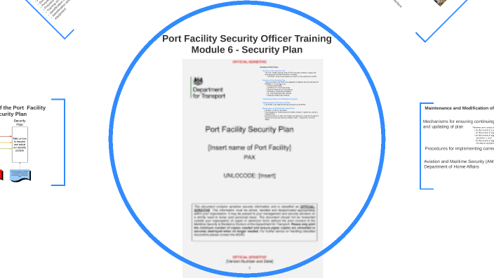 Port Facility Security Officer Training Module 6 - Security Plan by VAG ...