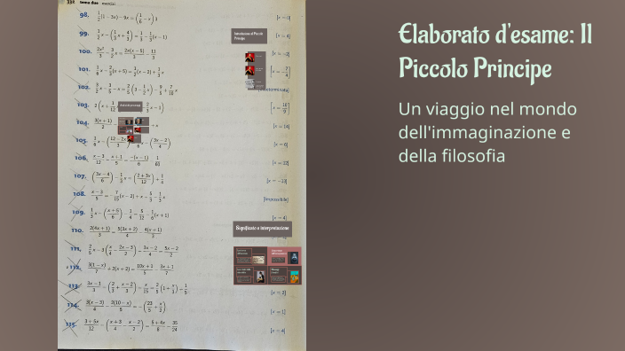 Elaborato d'esame: Il Piccolo Principe by martina lerici on Prezi