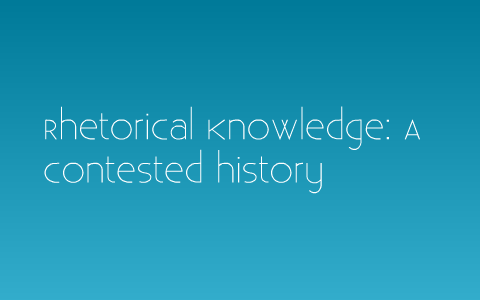 Rhetorical Knowledge Remediation by Eric Fisher on Prezi