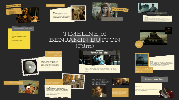 Timeline of Benjamin Button (Film) by Sofía Gràcia Camacho on Prezi