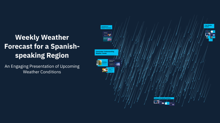 Weekly Weather Forecast for a Spanish-speaking Region by Maya Sims on Prezi