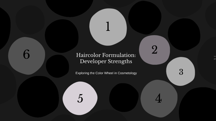 Haircolor Formulation and Developer Strength by Yvette ymhart@henrico ...