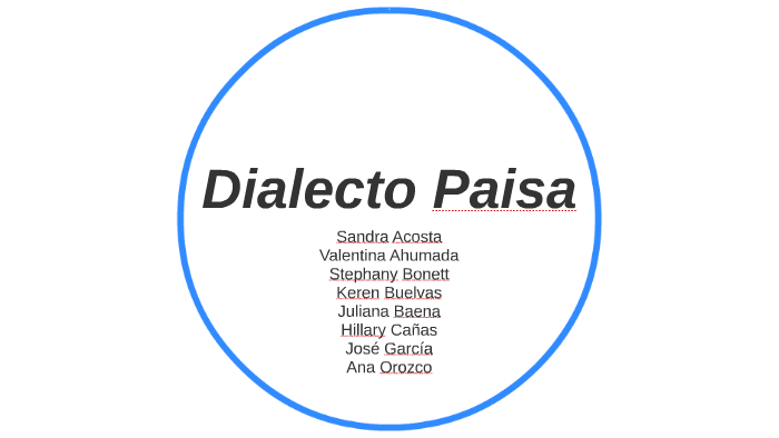 Dialecto Paisa by giovanni ahumada on Prezi