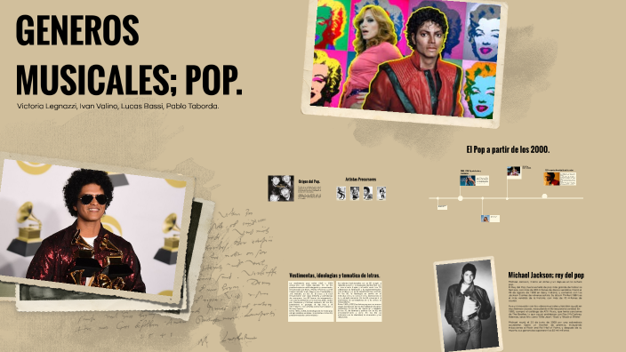 GENEROS MUSICALES; POP. by Vicky Legnazzi on Prezi