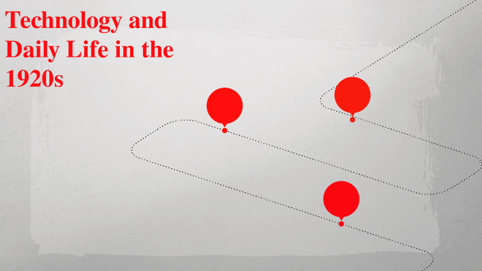 Technology and Daily Life in the 1920s by BENIGNO LUNA on Prezi