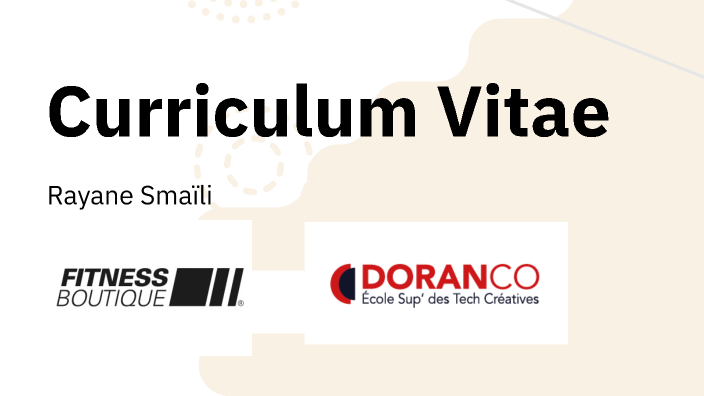 CV Dynamique Rayane Smaïli by Smaili Rayane on Prezi
