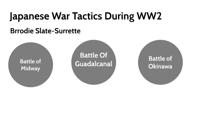 Japanese War Tactics during WW2 by Brodie Slate-Surrette on Prezi