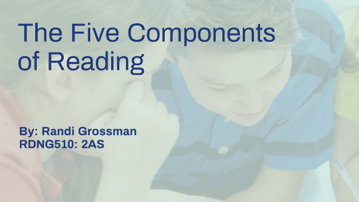 The Five Components of Reading by Randi Grossman on Prezi