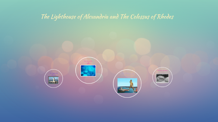 The Lighthouse of Alexandria and The Colossus of Rhodes by A Gibson on ...