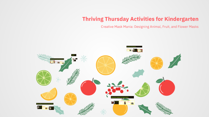 Thriving Thursday Activities for Kindergarten by nadia Mehmood on Prezi