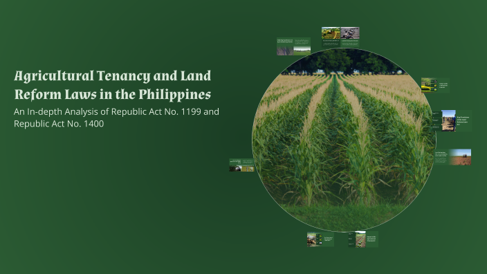 Agricultural Tenancy and Land Reform Laws in the Philippines by JERRY ...