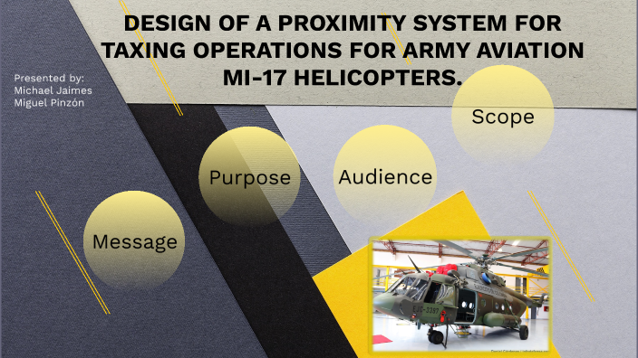 Design of a proximity system for taxing operations for Army Aviation MI ...