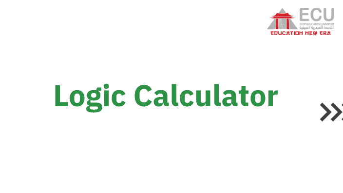 Logic calculator by Ahmed Abdo on Prezi