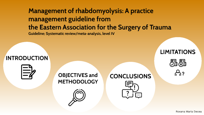 Management of Rhabdomyolysis by R D on Prezi