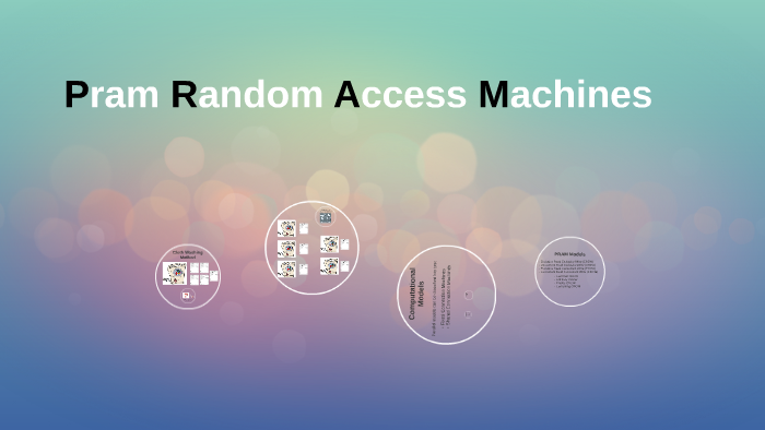 Pram Random Access Machines by niranjan kumar