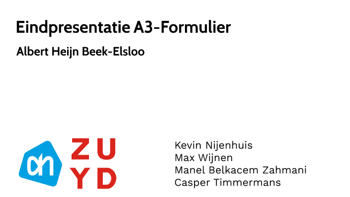 Eindpresentatie A3-Formulier by Casper T on Prezi