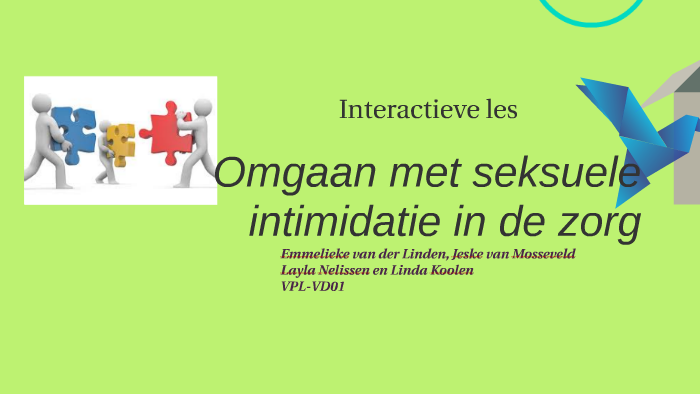 Omgaan met seksuele intimidatie in de zorg by jeske van mosseveld on Prezi