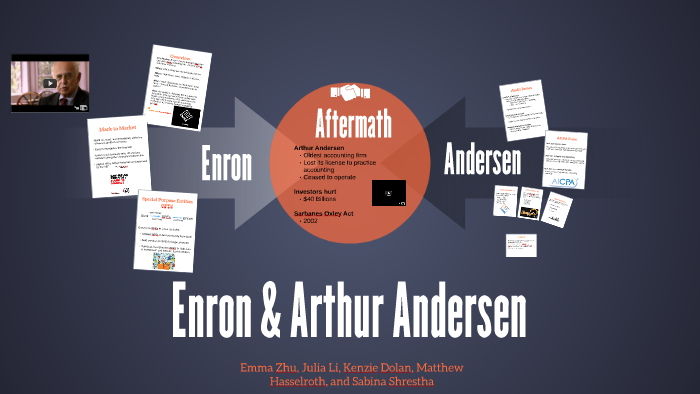 Enron & Arthur Andersen by Julia Li on Prezi
