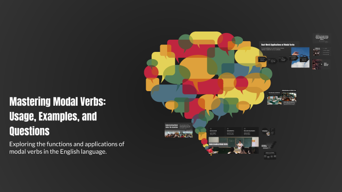 Mastering Modal Verbs: Usage, Examples, and Questions by ÖZLEM SAMAN on ...
