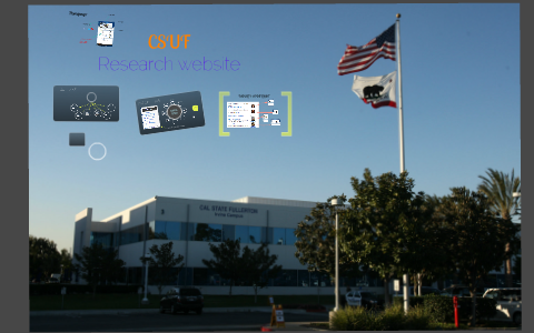 CSUF research website by on Prezi