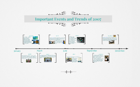 Important Events and Trends of 2007 by Lexi Gilbert on Prezi