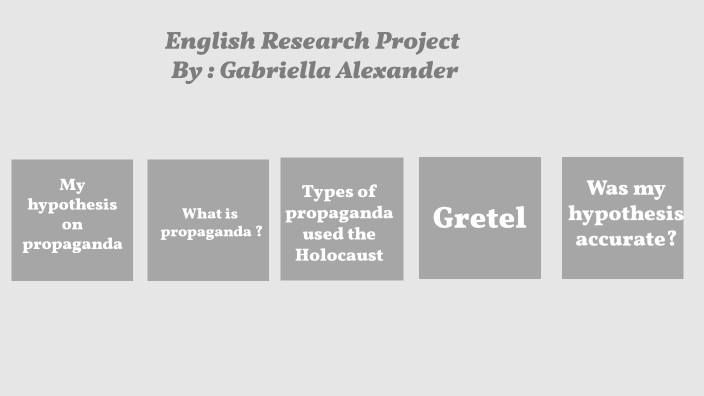English Research Project by Gabi Alexander on Prezi