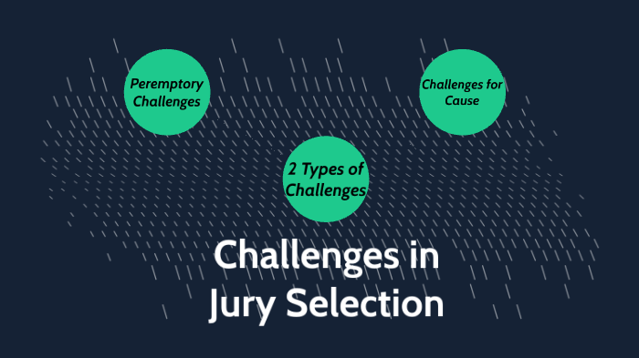 Peremptory Challenge vs. Challenges for Cause by Andrew Dillon on Prezi