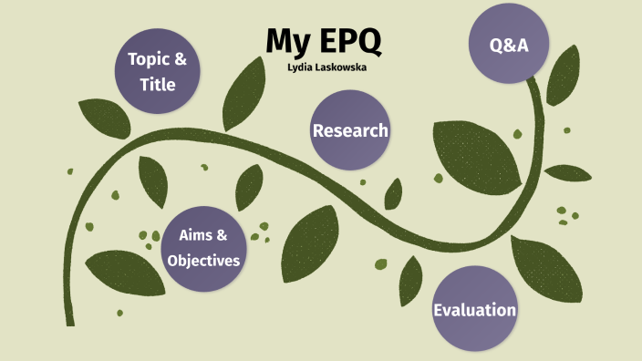 EPQ Presentation by Lydia Laskowska on Prezi