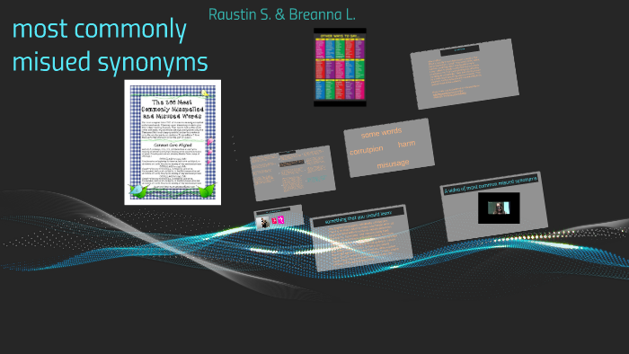 most commonly misused synonyms by breanna lawson on Prezi