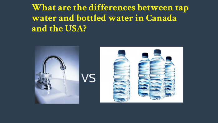 What are the differences between tap water nd bottled water? by ...