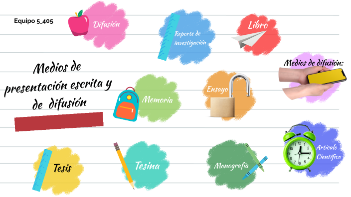 Medios de presentación escrita y de difusión by Dulce María Guijosa ...