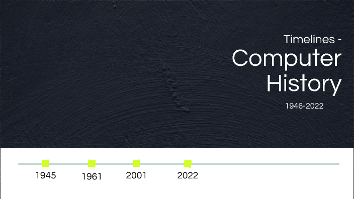 Computer history timeline by Kade Pallett
