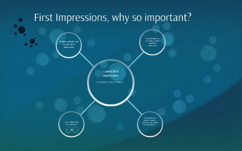 First Impressions, why so important by Maarten Wils on Prezi