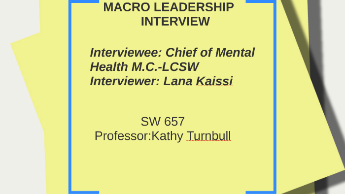 Macro Leadership Interview by Lana Kaissi on Prezi