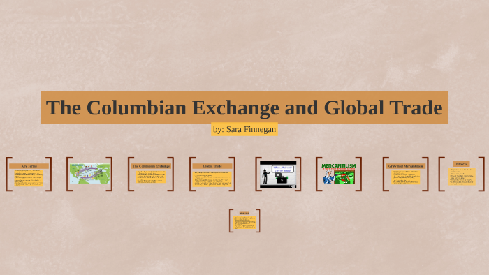 The Columbian Exchange and Global Trade by Sara Finnegan on Prezi