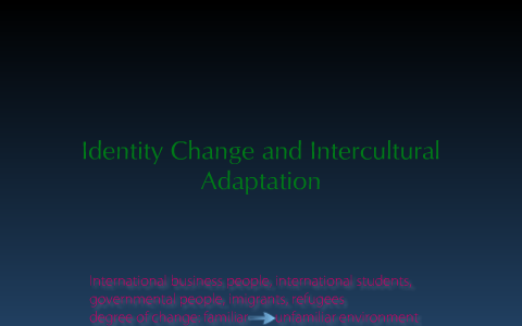 Identity Change and Intercultural Adaptation by Anastazija Spasovska on ...