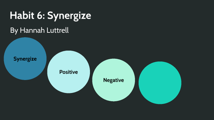 Habit 6: Synergize by Hannah Basham on Prezi