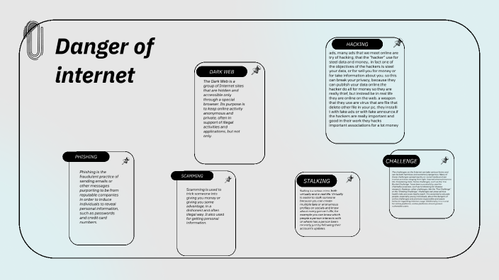 Danger of internet by Tred Pizzi on Prezi