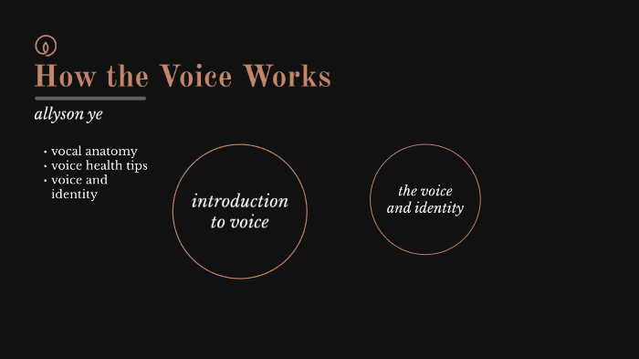 How the Voice Works ~ by Allyson Ye on Prezi