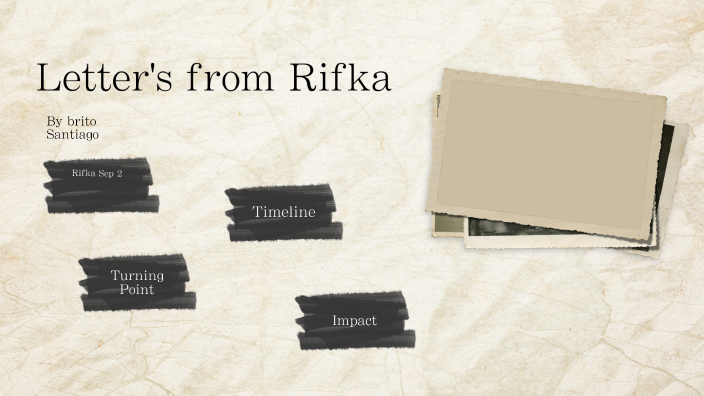 Letter's from Rifka Timeline by Santiago Brito on Prezi