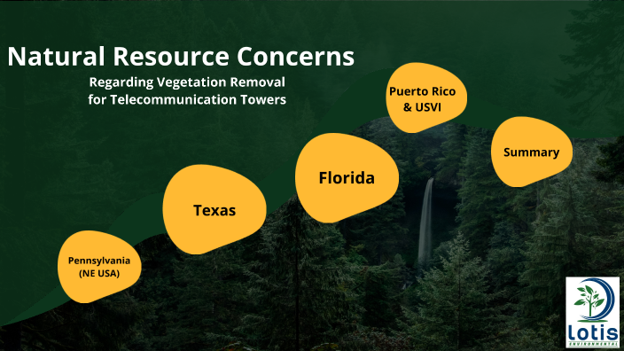 Natural Resource Concerns Around Vegetation Removal for ...