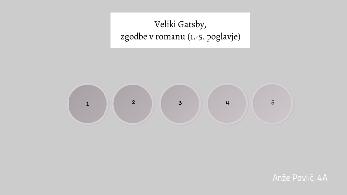 Veliki Gatsby by Anze Pavlic on Prezi