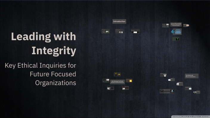 Leading with Integrity by Riley Cusack on Prezi