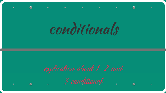 conditionals by alan soria