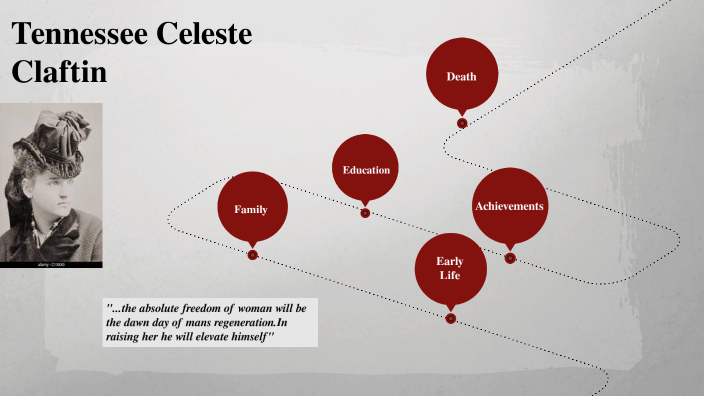 Tennessee Celeste Claflin by ELIJAH GOLDSMITH on Prezi