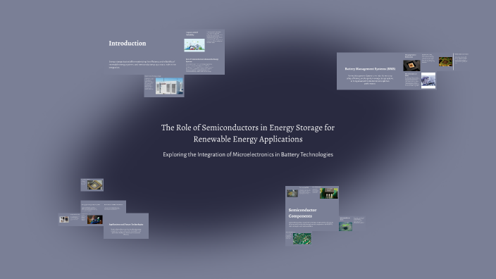 The Role of Semiconductors in Energy Storage for Renewable Energy ...