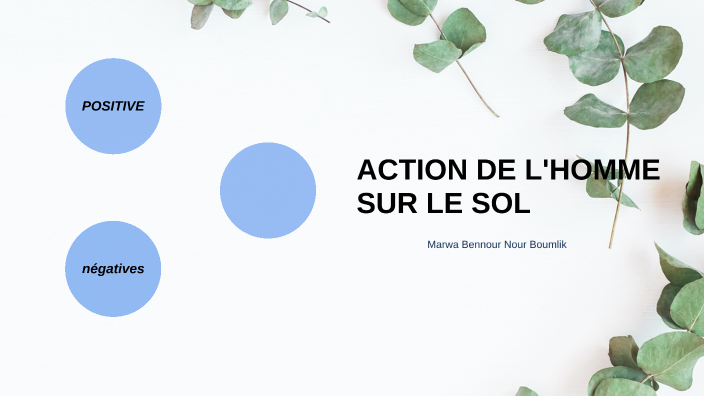 ACTION DE L'HOMME SUR LE SOL by Ali Omar on Prezi