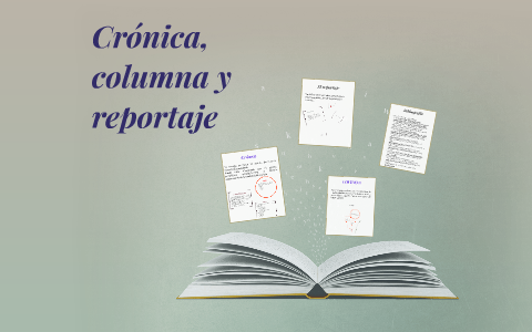 CRÓNICA, COLUMNA Y REPORTAJE by Ana Maria on Prezi